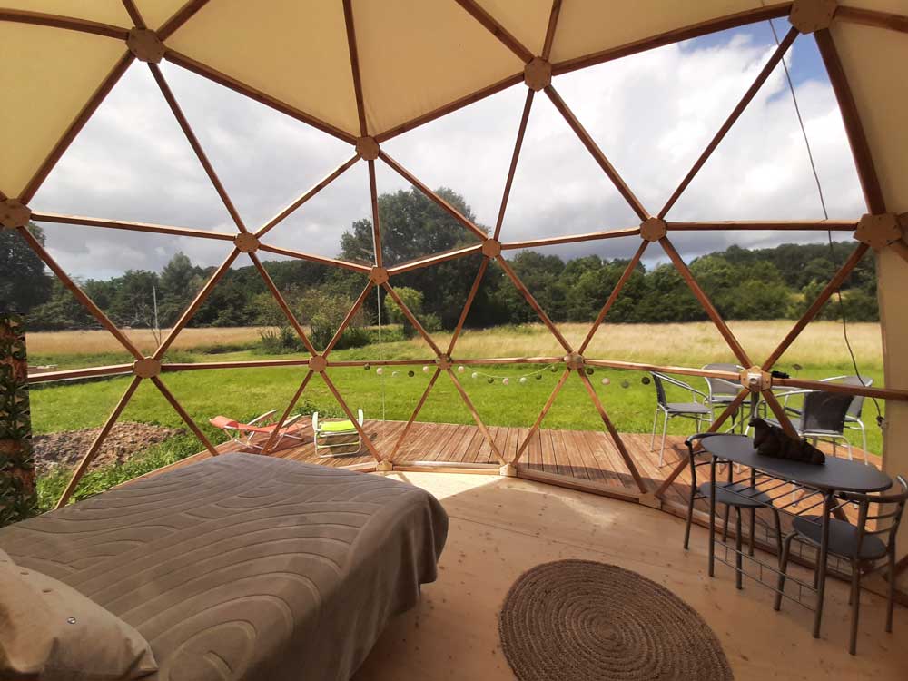 Dôme Géodésique - Fabricant de dome géodésique en bois et toile