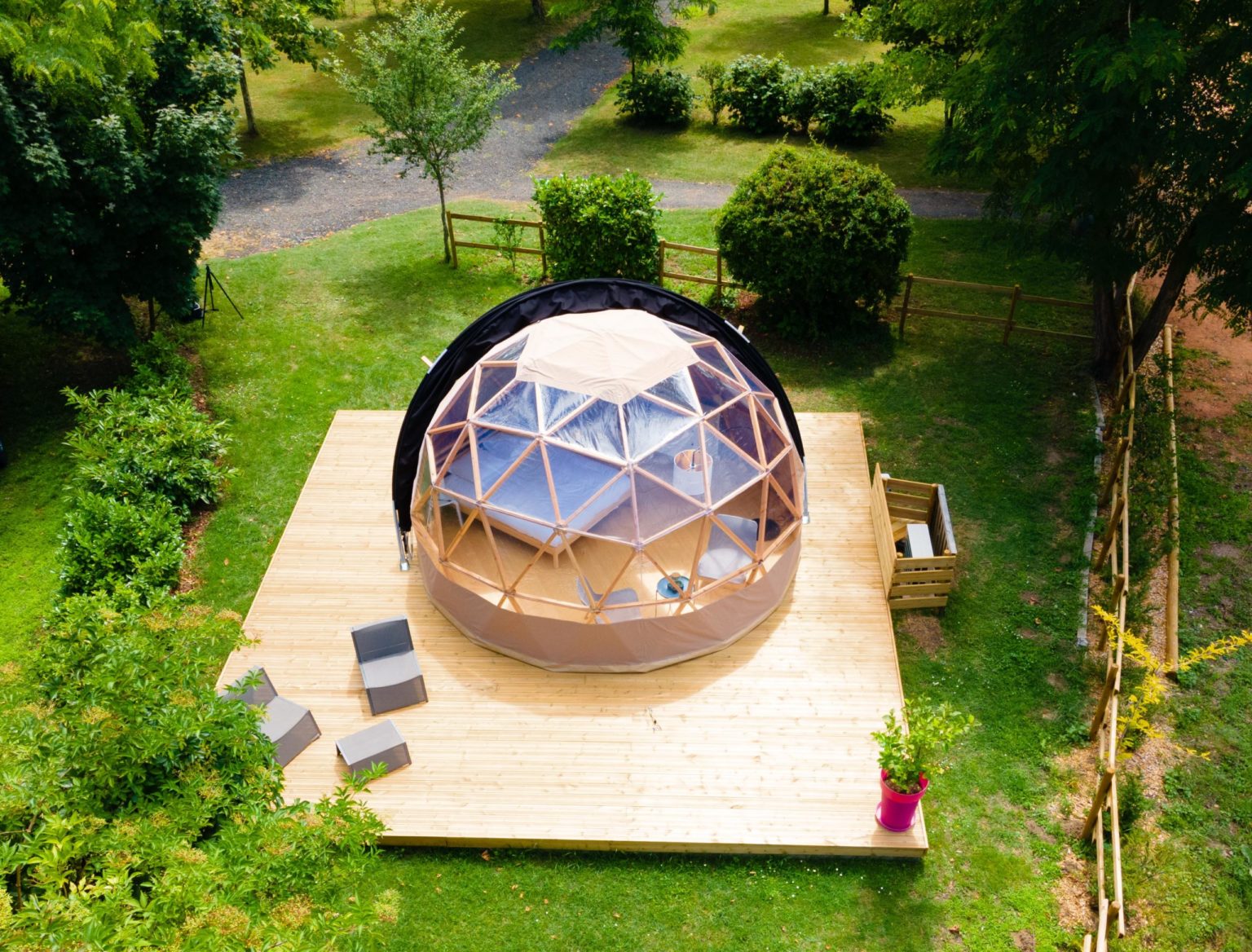 Fabricant dôme géodésique - Hebergement insolite de 4m à 7m